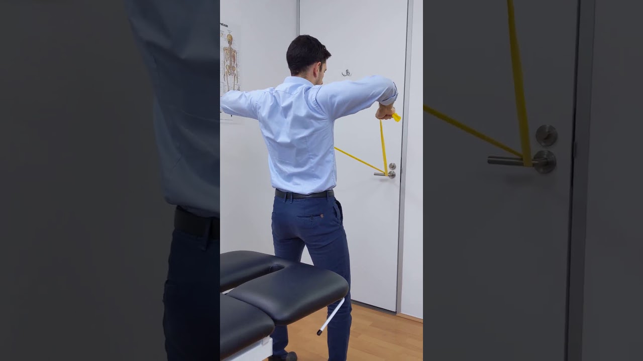 Shoulder row + external rotation + press - YouTube