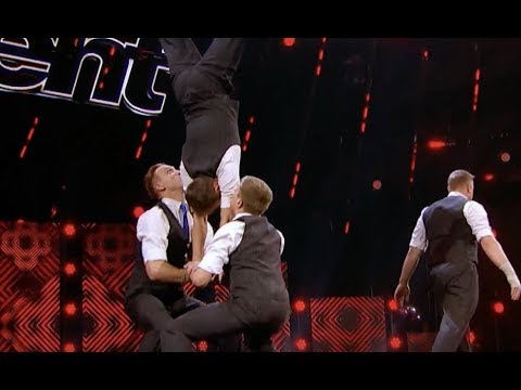Godfathers From Ukraine Shows Insane Acrobatic Skills - America's Got Talent 2017