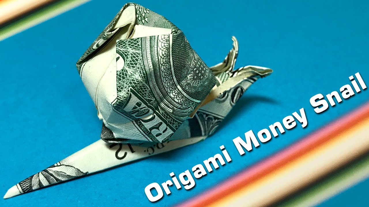 Origami Money Snail - YouTube