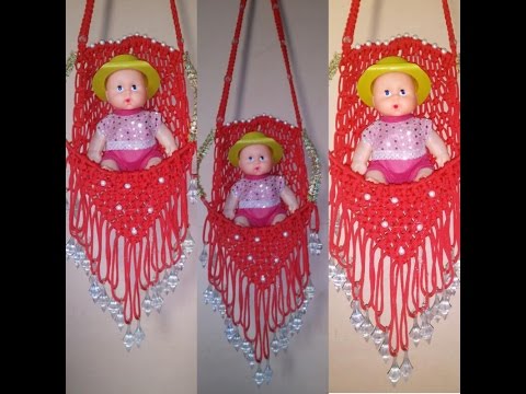 How to make macrame jhula at home ....beautiful design.. - YouTube