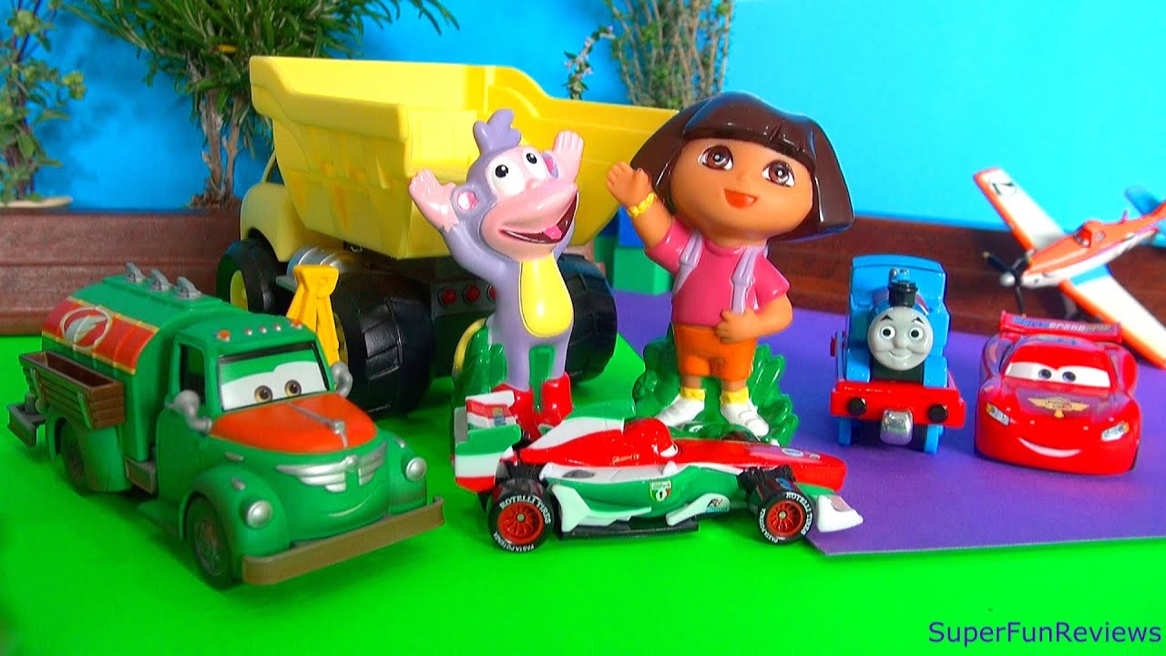Thomas Dora Boots Mater Lightning McQueen Chug and Dusty SAVE Francesco ...