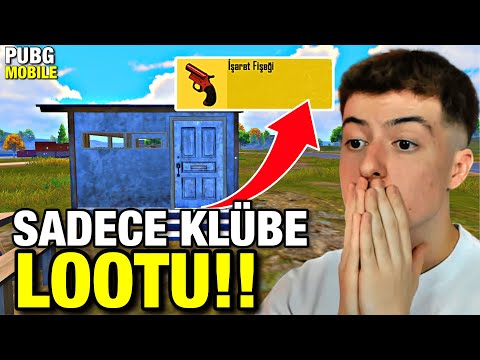SADECE KLÜBE LOOTU İLE WİN ALMA CHALLENGE! 😱 (TAKİPÇİM DENK GELDİ) | PUBG MOBİLE