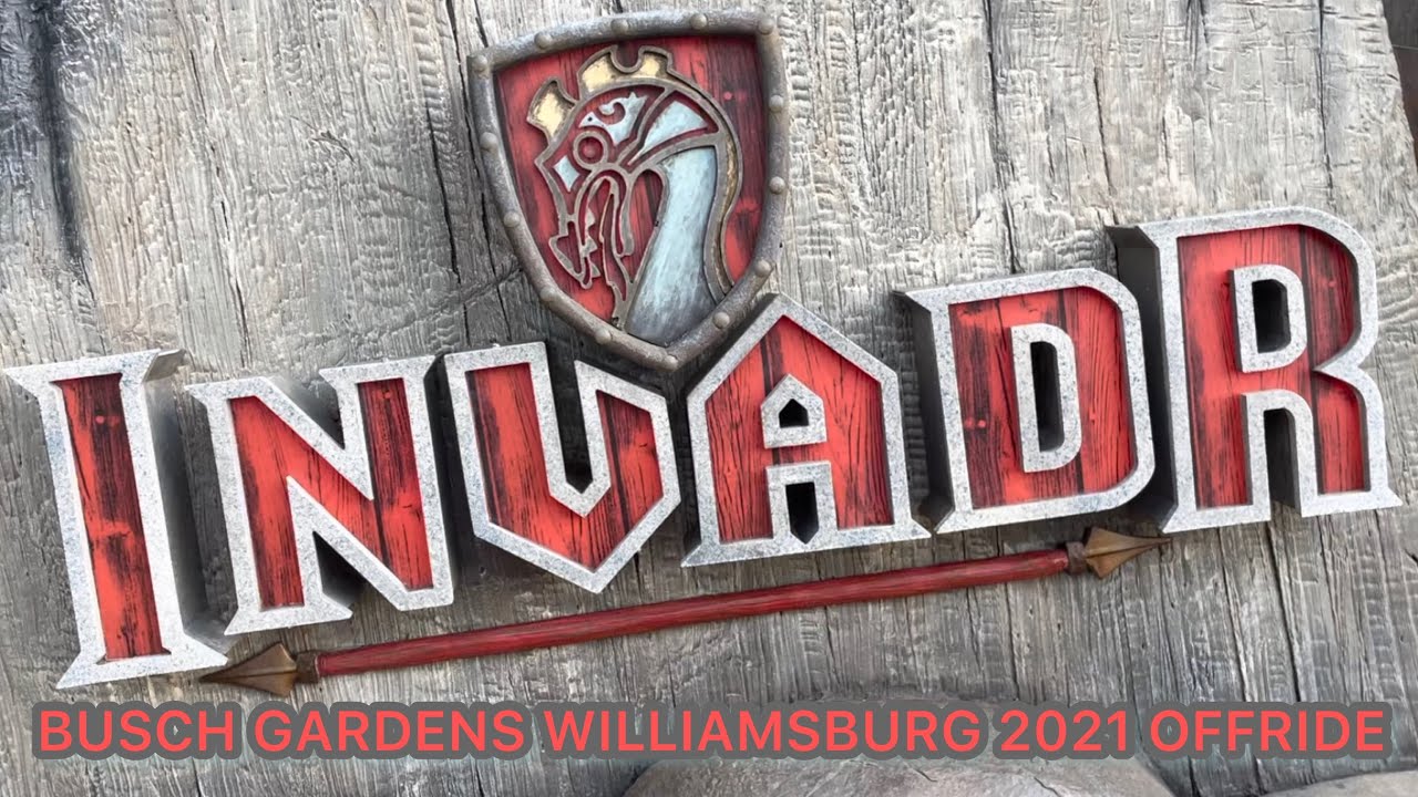 InvadR Busch Gardens Williamsburg 2021 Offride (No Copyright) - YouTube