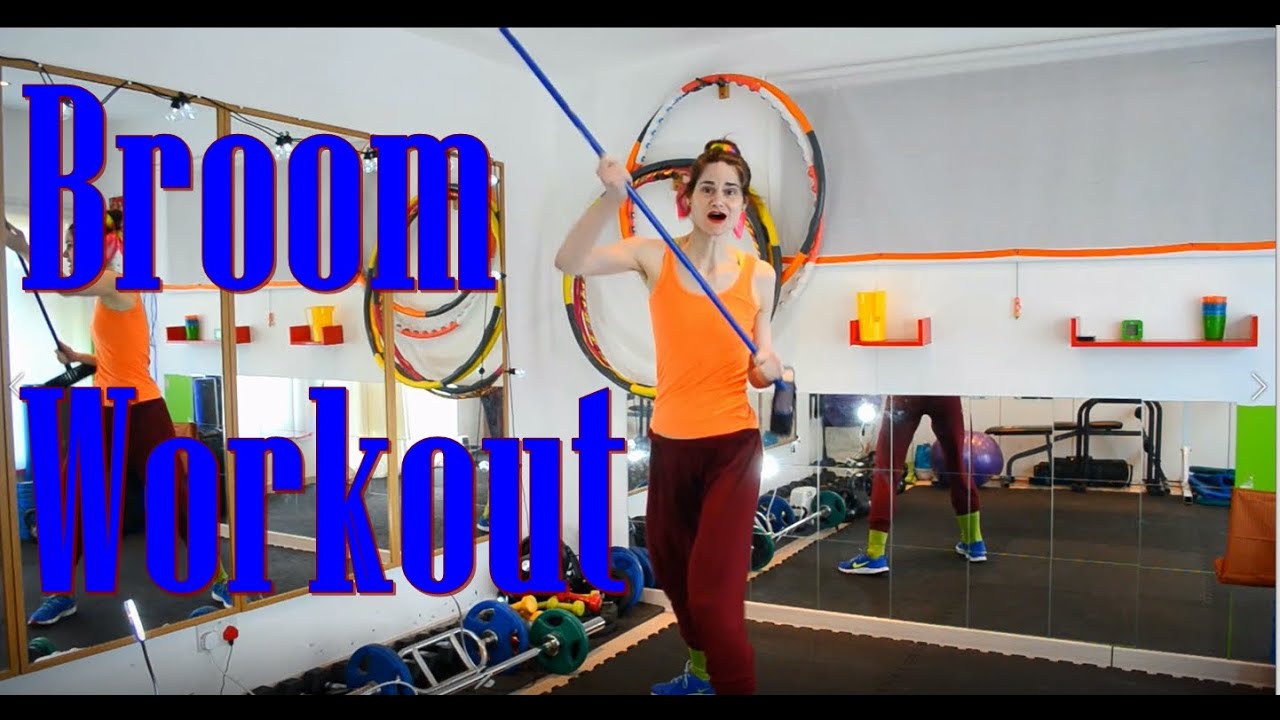 Broom Workout - Core & Cardio - YouTube