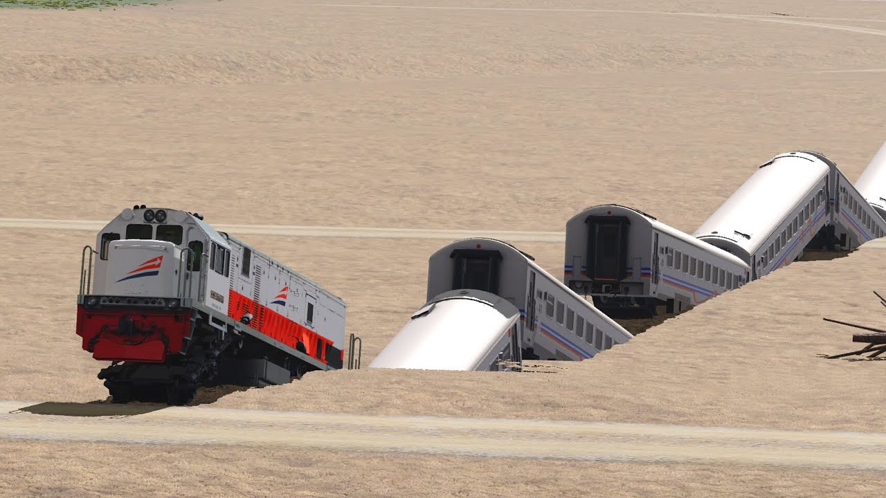 The Train Runs Above Ground | Train Runs On Ground And Runs on Circular ...