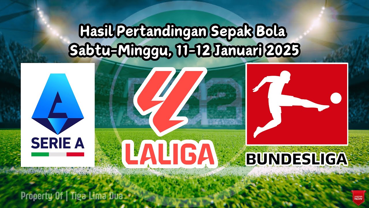 HASIL PERTANDINGAN SEPAK BOLA TERBARU: Liga Serie A, La Liga, dan ...