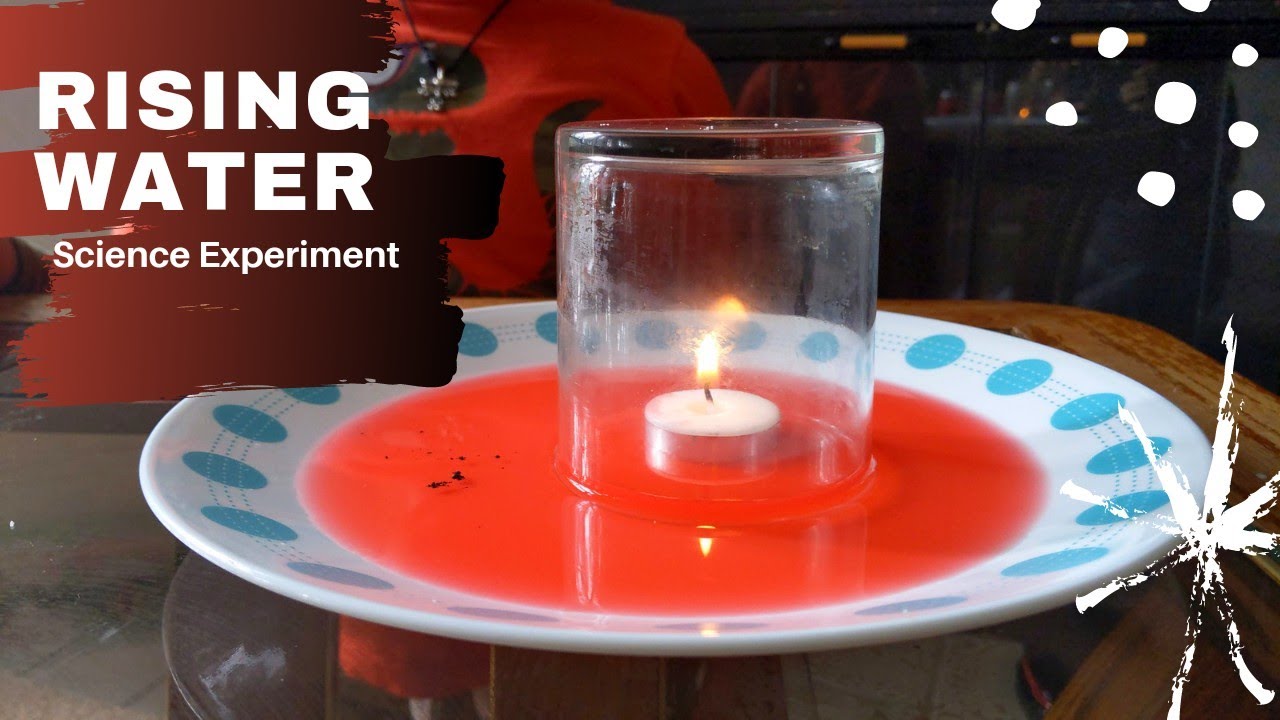 EXPERIMENT WITH CANDLE AND WATER | RISING WATER EXPERIMENT WITH CANDLE ...