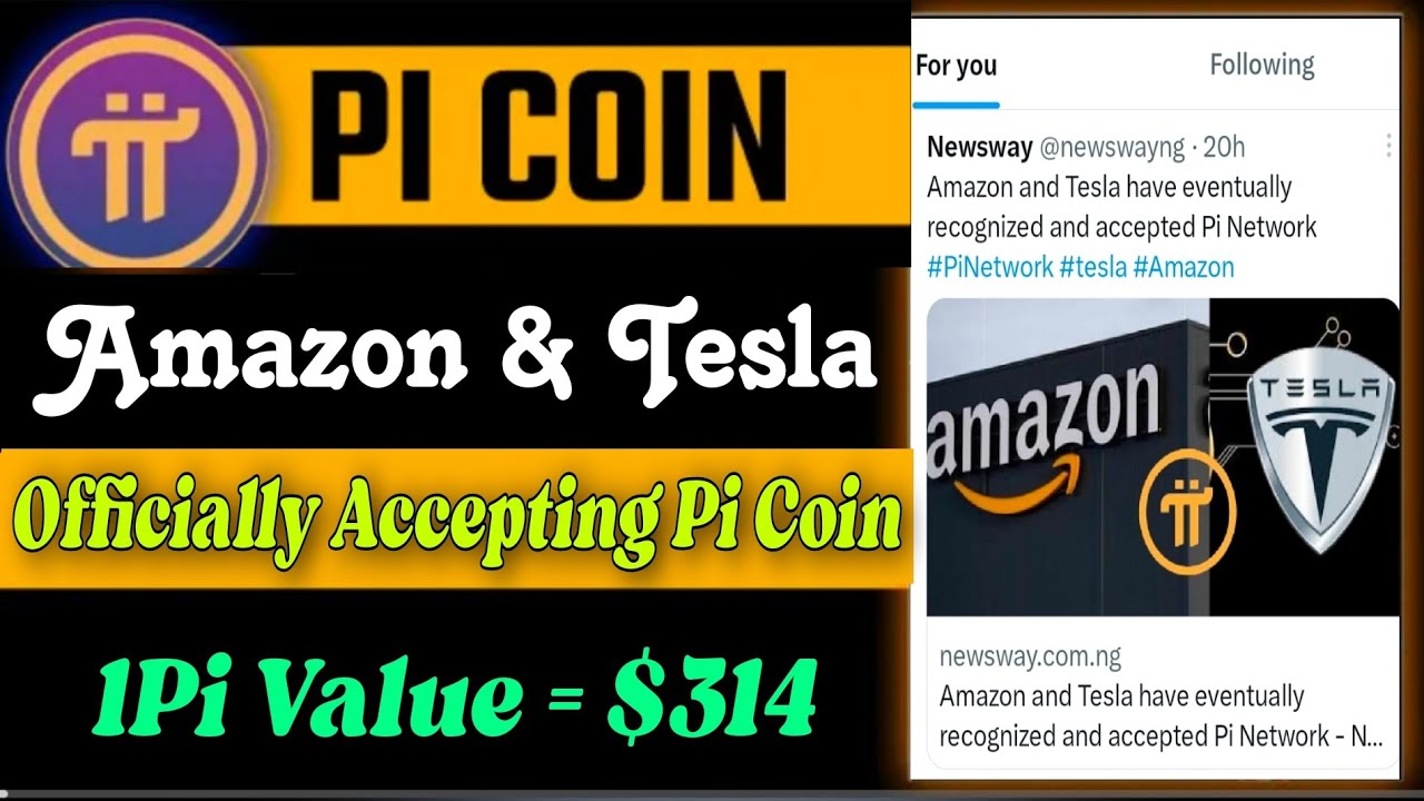 Boom 💥 | Amazon & Tesla Officially Accepting Pi Coin as Payment Patner ...