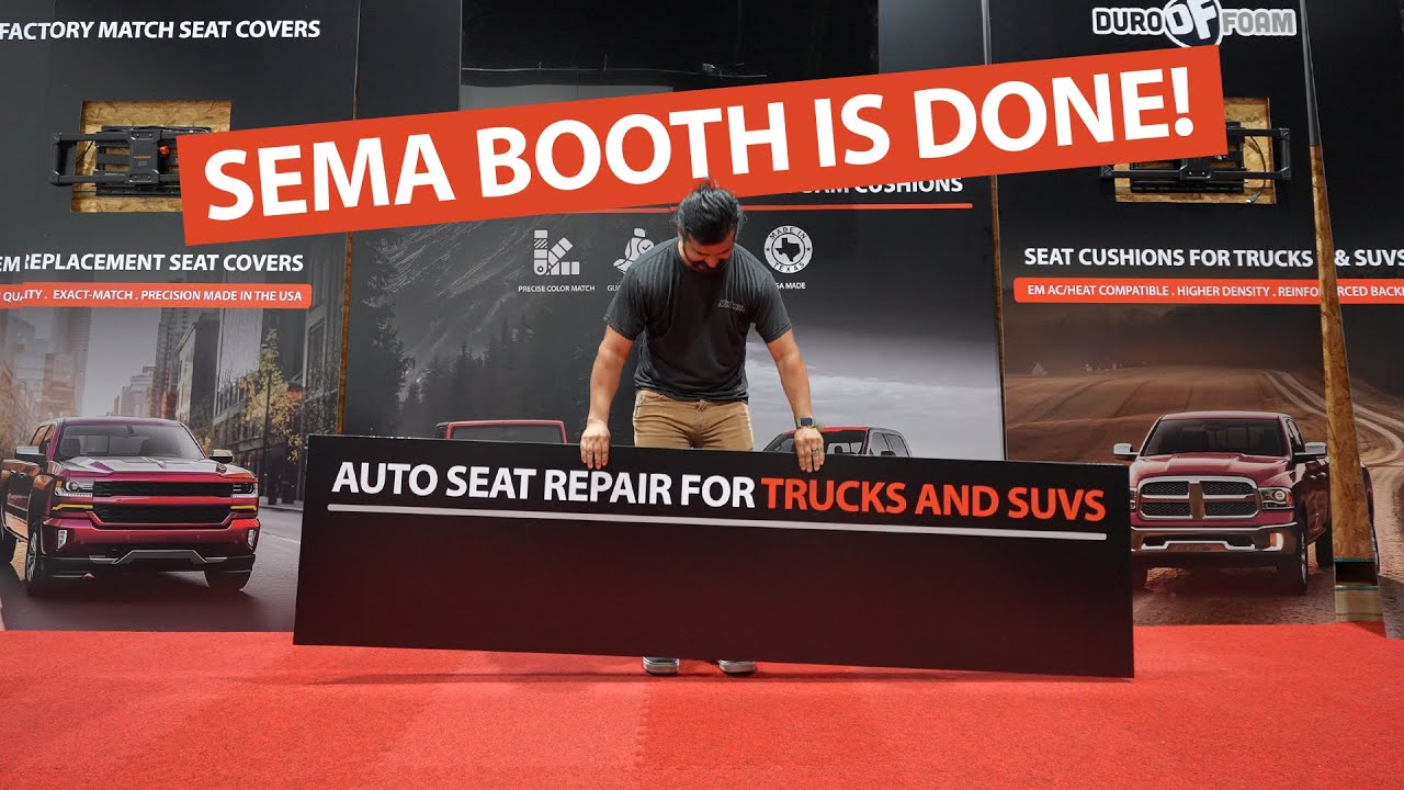 Our Custom SEMA Booth is DONE! See you in Las Vegas! - YouTube