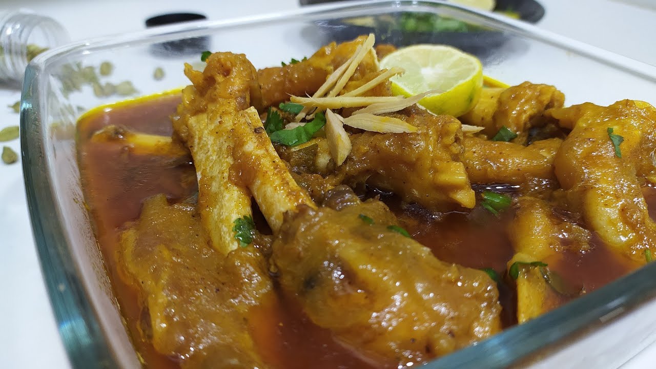 Mutton Paya Recipe • Nalli Nihari With Nihari Masala Powder • Winter ...