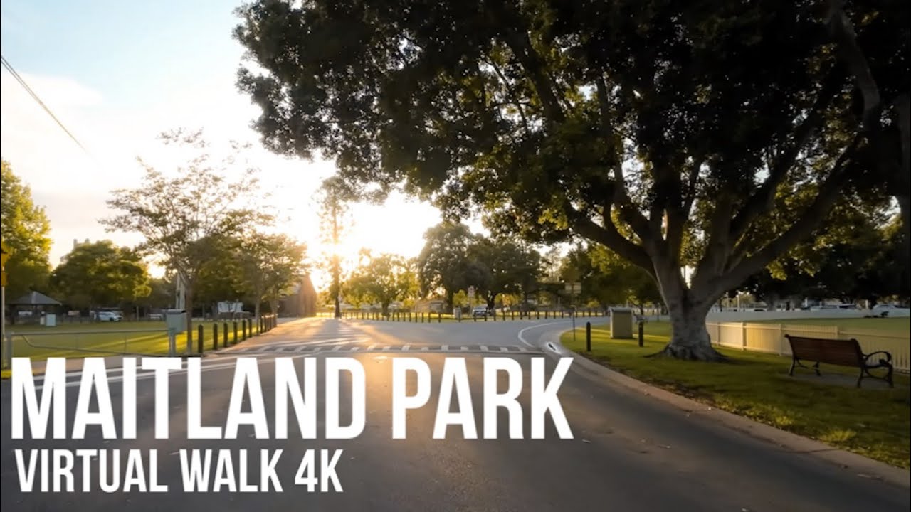 Maitland Park, NSW 🇦🇺 | Sunrise POV Virtual Walk | Travel Australia 4K ...