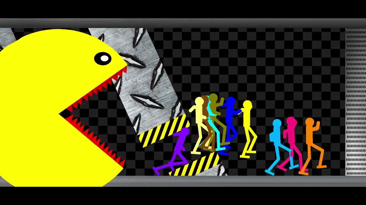 Escape Survival Stickman Race ~ Run From Evil Pacman - YouTube