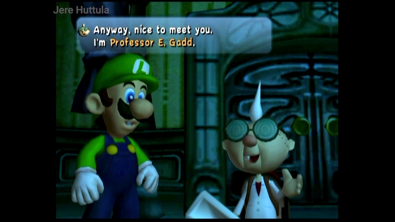 Luigi Meets Professor Elvin Gadd First Time (Luigi's Mansion) - YouTube