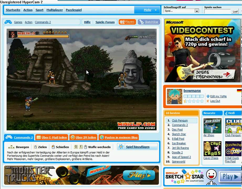 Miniclip - How to hack Commando 2 - YouTube