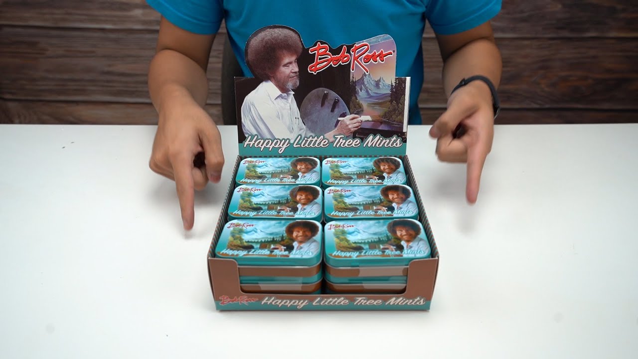 Bob Ross Happy Little Tree Mints Taste Test - YouTube