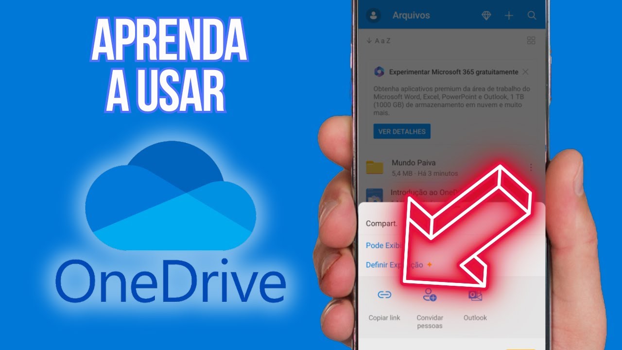 COMO USAR O ONEDRIVE NO CELULAR | PASSO A PASSO! - YouTube