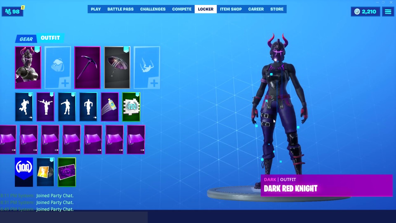 Fortnite New DARK REFLECTIONS pack - YouTube