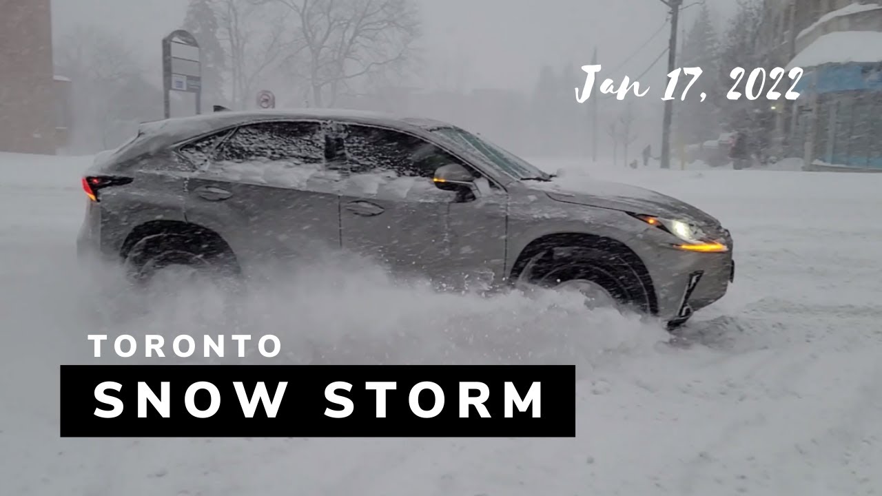 Blizzard Winter Snow Storm in Toronto Today - GTA News vlog walk ...