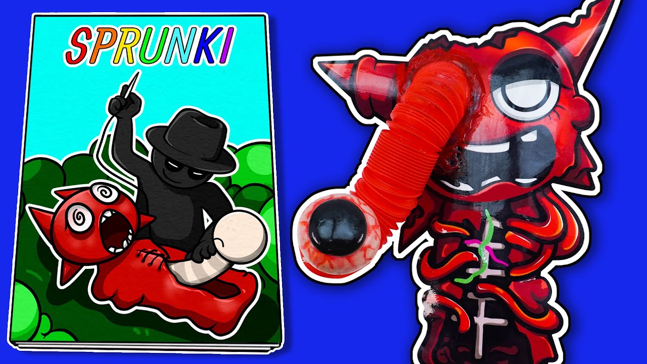 Making INCREDIBOX SPRUNKI Game Book 📚 ( Sprunki Mroona Horror Squishy ...