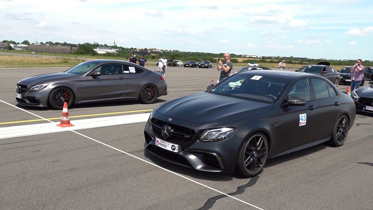 900HP Mercedes-AMG C63 S Coupé HCP vs 1000HP GAD MOTORS Mercedes AMG ...