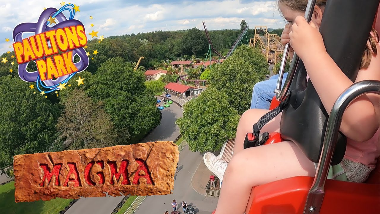Molly & Josh's First Drop Tower, Magma at Paulton's Park On Ride ...
