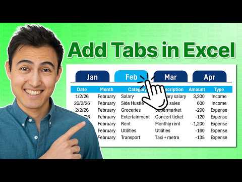 Create Clickable Tabs Inside an Excel Sheet