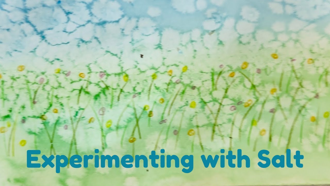 Salt: science experiment and art/resist techniques - YouTube