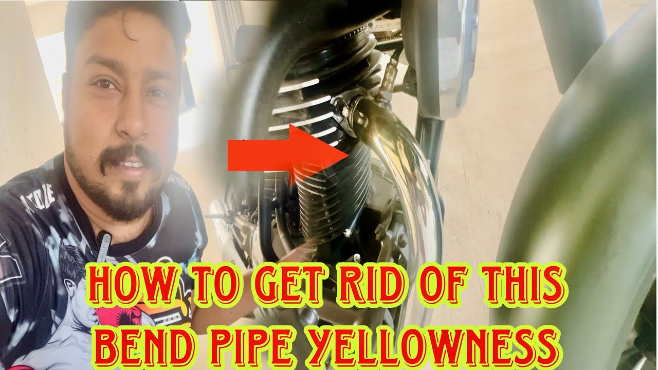 Honda CB -350 Bend Pipe Yellowness Problem 😨| is it normal..?? | Permanent solution - YouTube