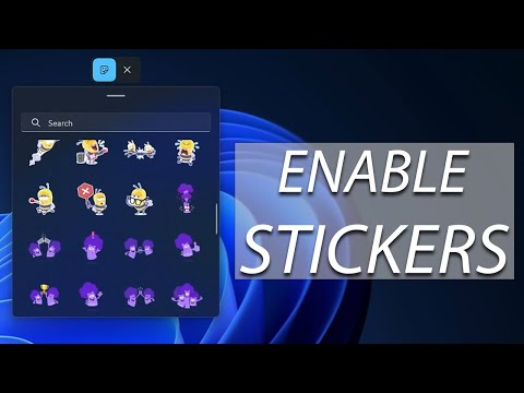 How to Easily Enable Desktop Stickers on Windows 11 [New Feature] - YouTube