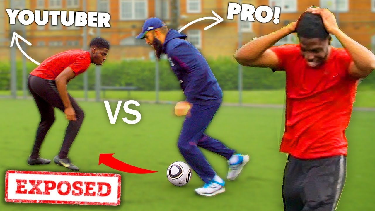 Can a Average Human Beat a Professional at Football? - YouTube