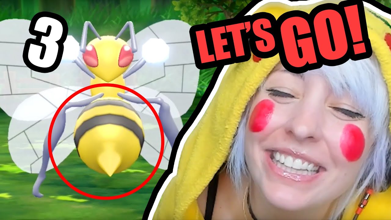 Beedrill NO! POKEMON: Let's Go EEVEE! Playthrough Part 3 I'M PIKACHU ...