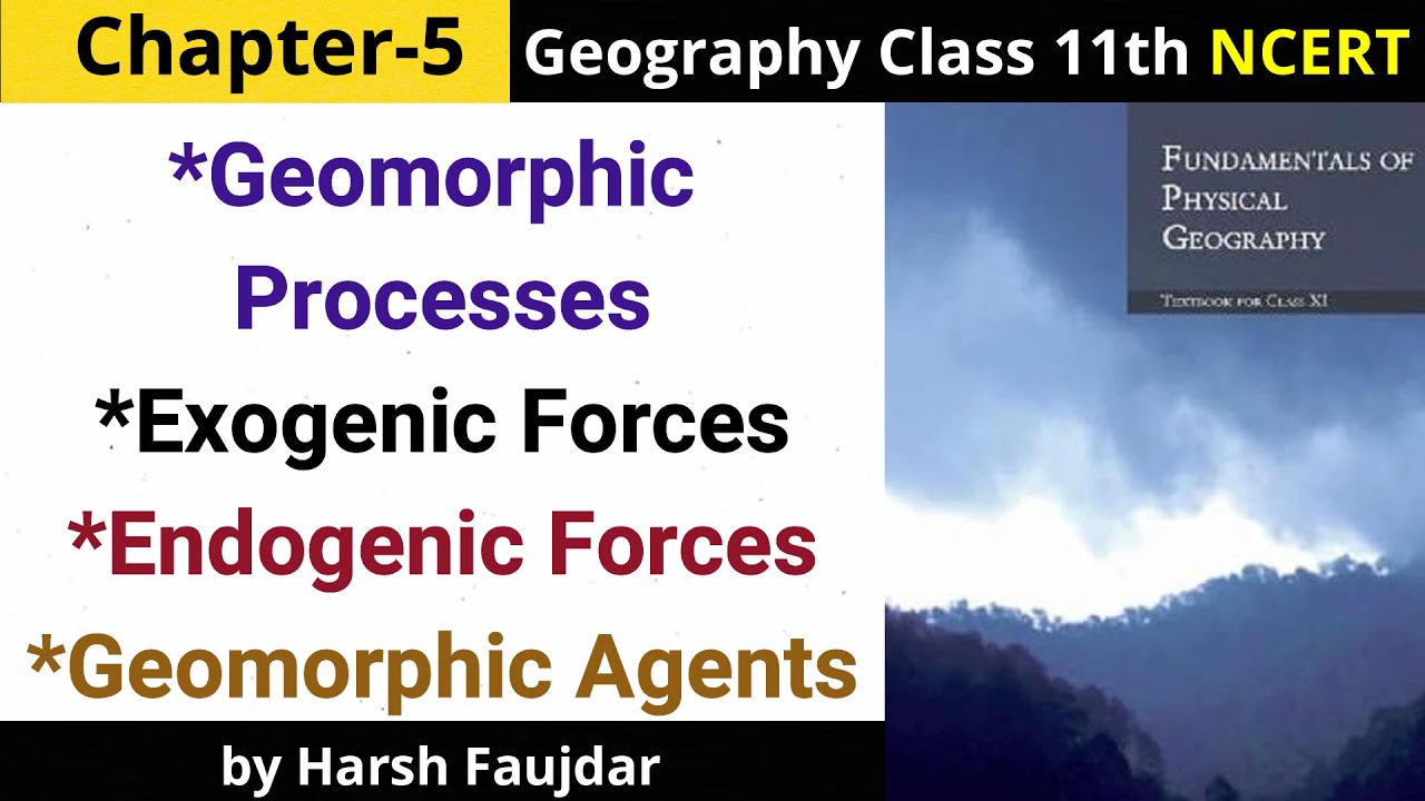 G18: Geomorphic Processes, Endogenic & Exogenic Forces, Geomorphic ...