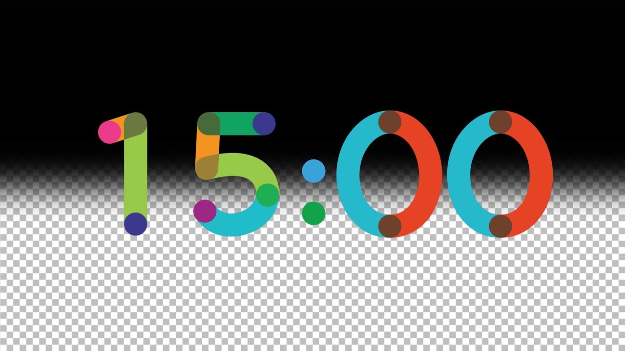 ColorTube DIY 15 Minute Countdown - Transparent Background - FREE ...