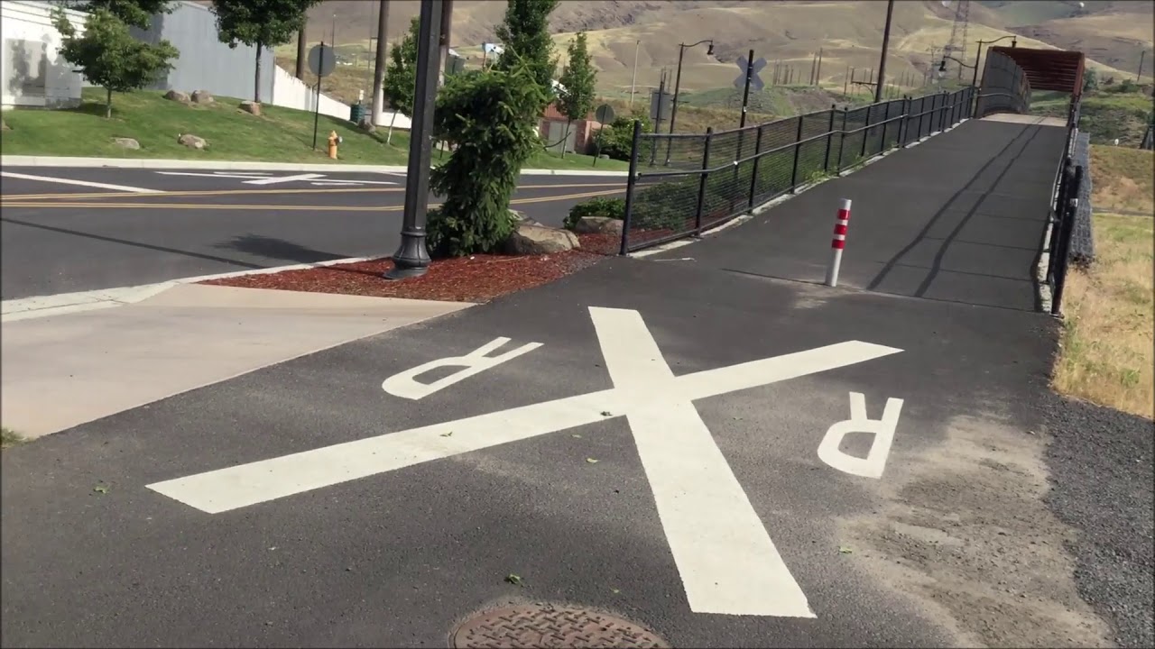 Crossing the blue bridge; Both Clarkston and Lewiston; Washington ...