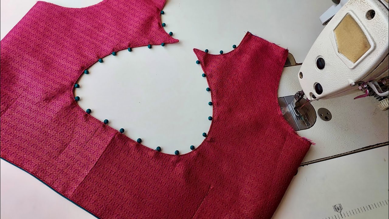 new beginners easy method thermocol balls stitching blouse design ...