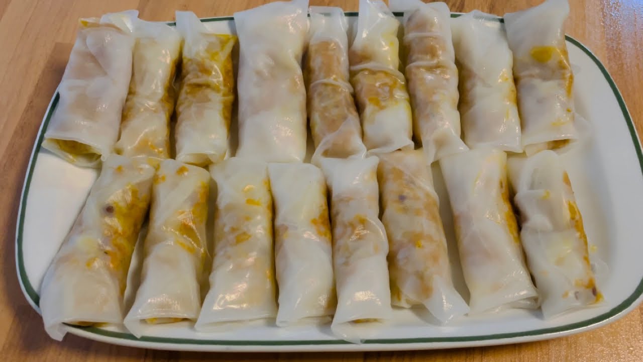 My version of steamed lumpia using rice paper | Simple & Easy - YouTube