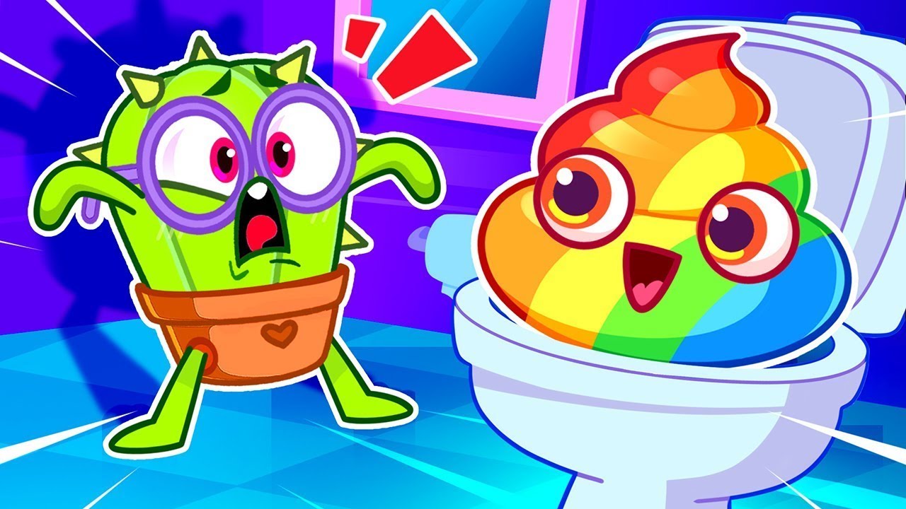 Monster in The Toilet Song 🚽😨 Potty Training Song 🧻 II Kids Songs by ...