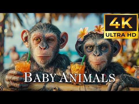 Renkli Bebek Hayvanlar 💖 Rahatlatıcı ve Sakinleştirici Müzik Eşliğinde Genç Hayvanların Tatlılık ...