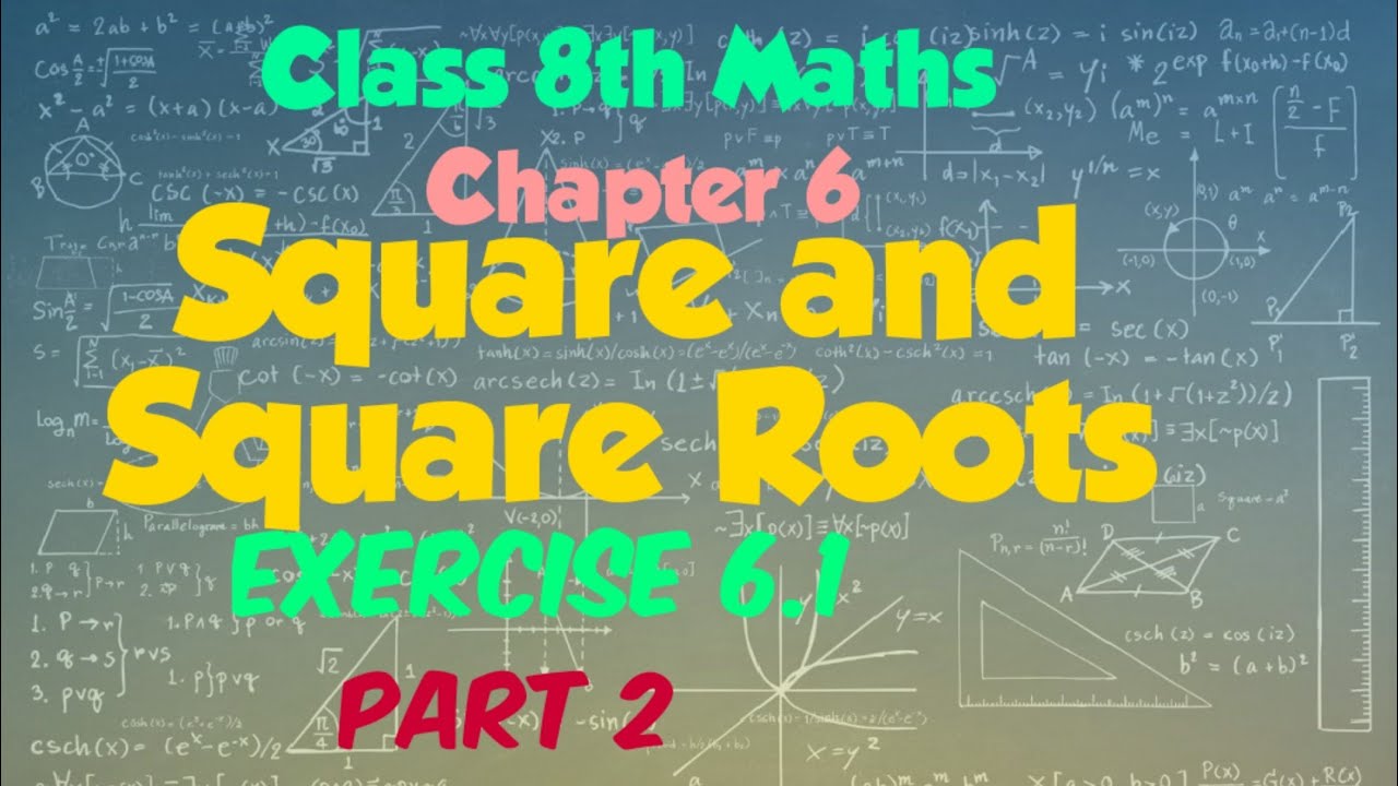 Class 8th ll Maths ll Chapter 6 ll Exercise 6.1 ll Part 2 - YouTube