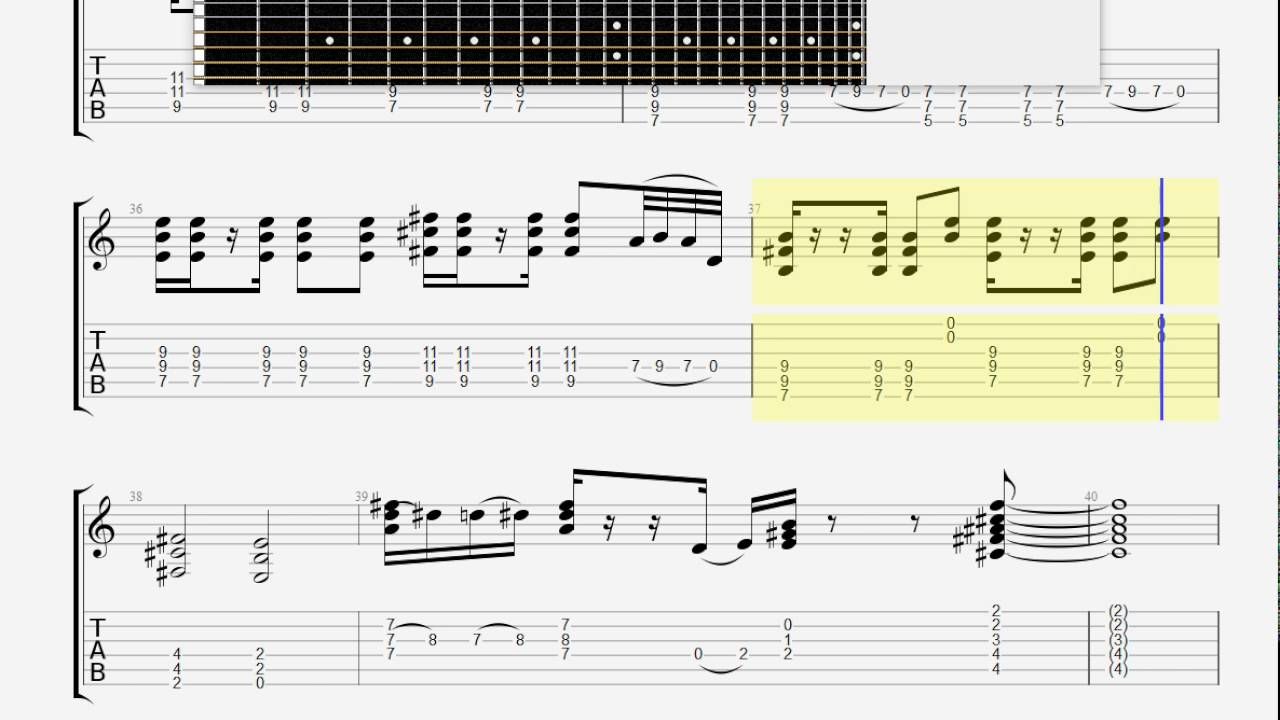 Blur On Your Own GUITAR TAB - YouTube