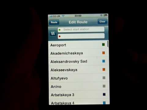 NEW iPhone App - BEST ROUTE - Moscow Metro