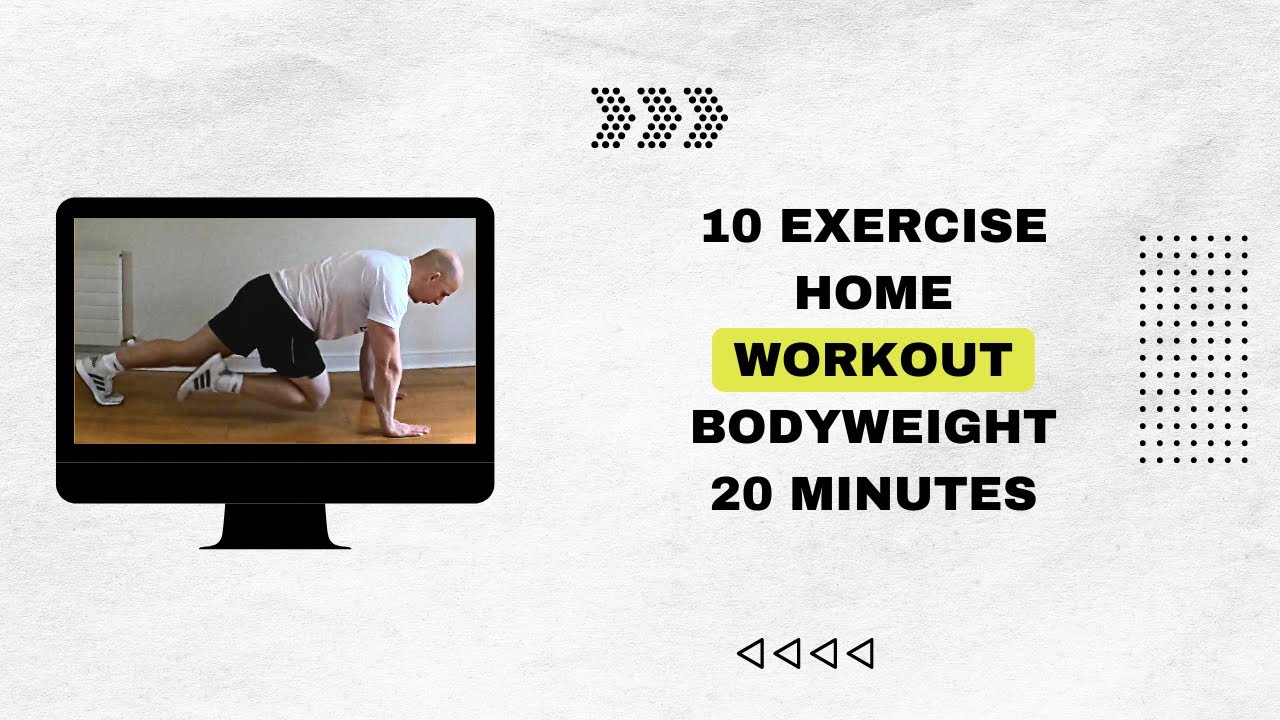 20 Minute Home Workout - 10 Exercise Circuit - Guided Home Training ...