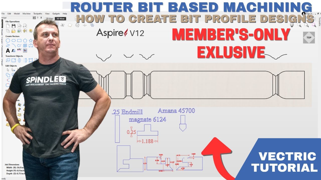 Router Bit Based Machining | How to create Bit Profile Designs ...