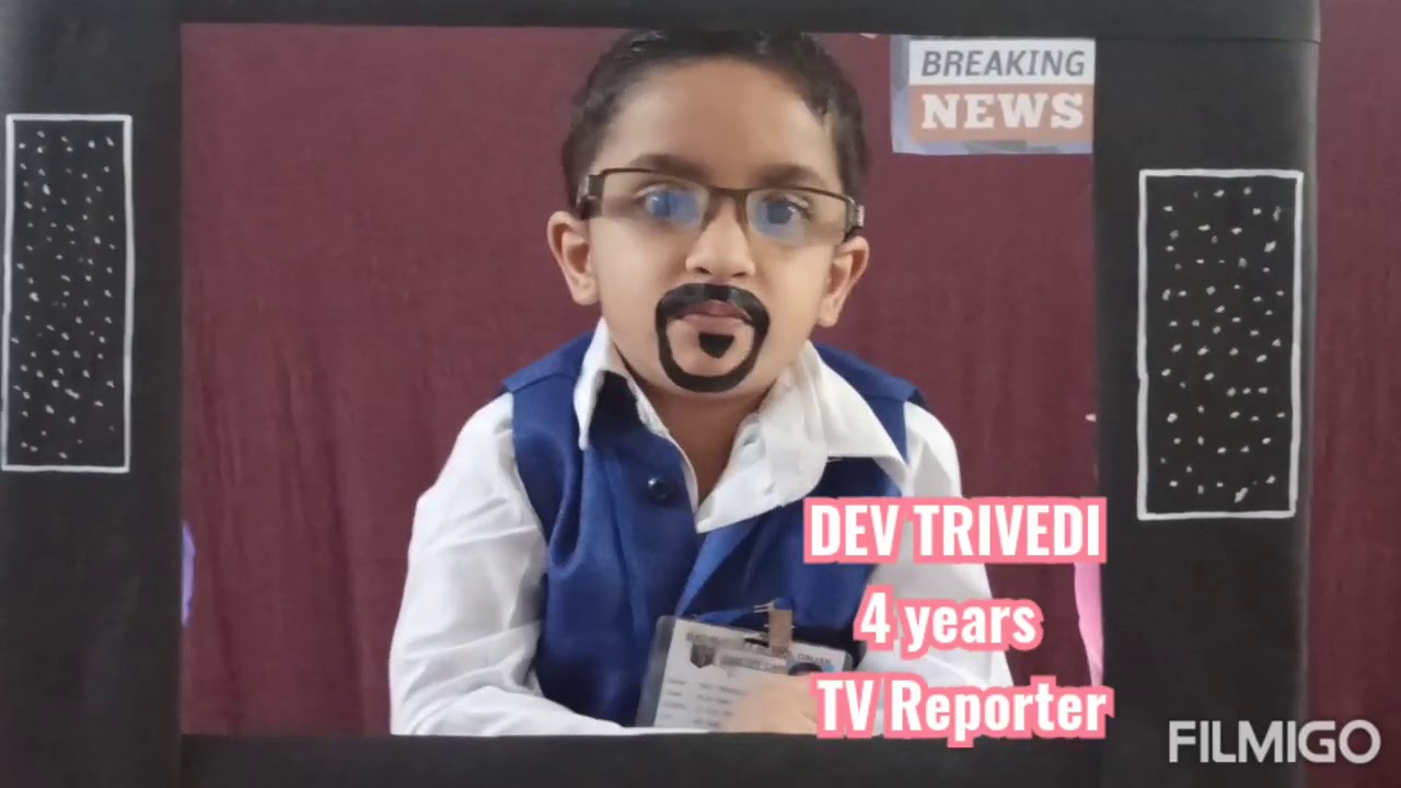 Youngest ' TV REPORTER ' - Mr Dev - YouTube