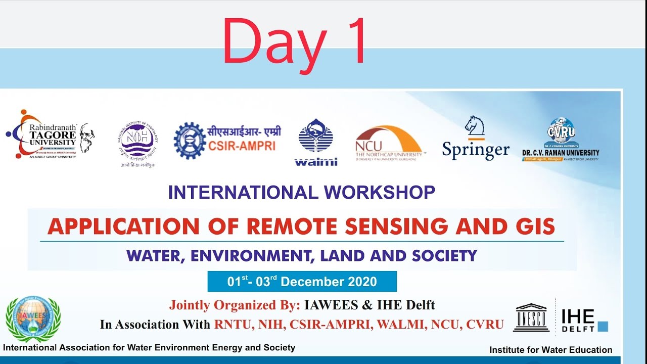 International Workshop on ‘Application of Remote Sensing and GIS for ...