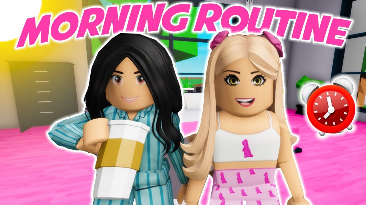 MORNING ROUTINE WITH MY BESTIE IN ROBLOX! - YouTube