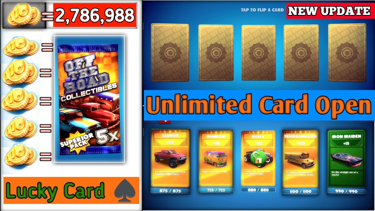 Unlimited Card Open - Off The Road |§| Lucky Card - Off The Road ...