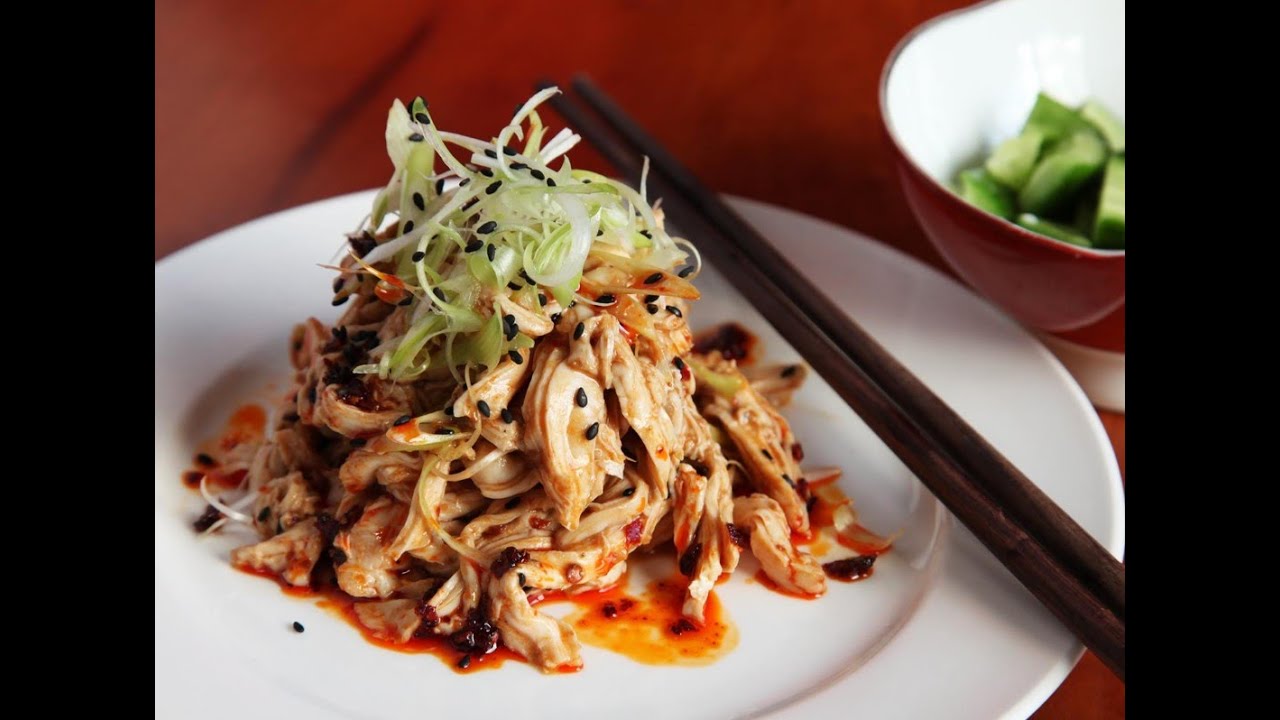 Recipe of Hot and Numbing Sichuan Chicken Salad Bang Bang Ji Si - YouTube