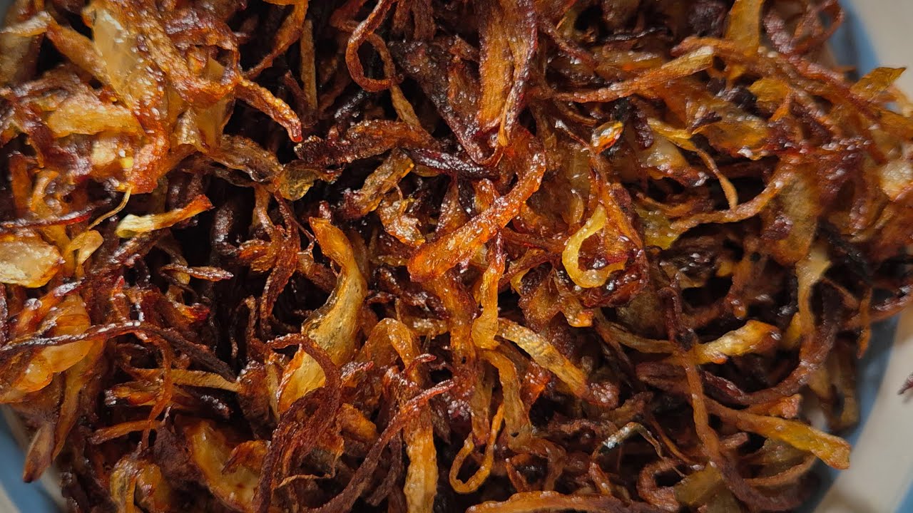 How to Perfectly Fry Onions for Biryani | Crispy Fry Onion | Birista ...