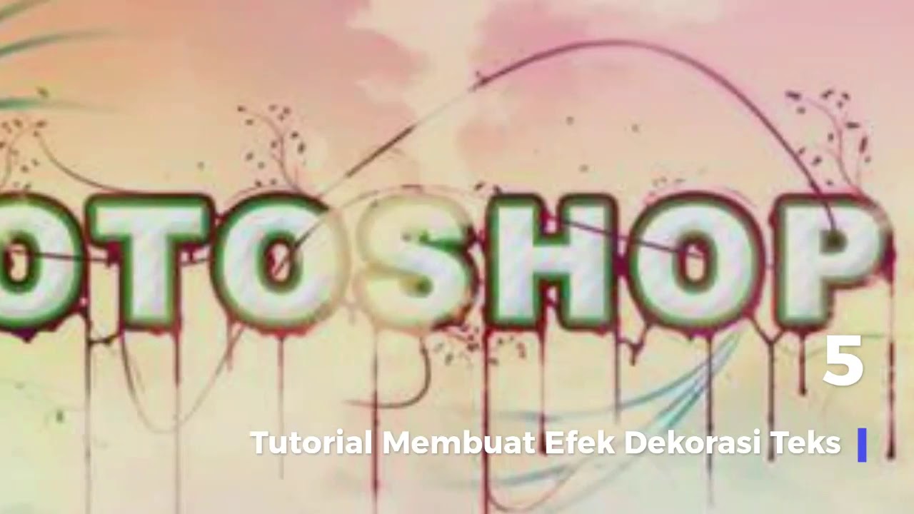 Tutorial Membuat Effek Teks di Photoshop - YouTube
